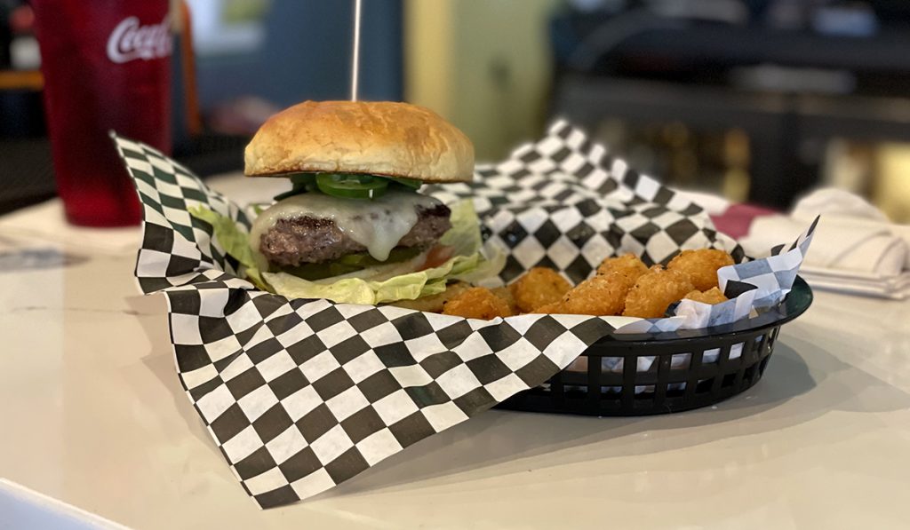 Sloppy Seconds Bar and Grill Jalapeño Burger | Sloppy Seconds Bar & Grill